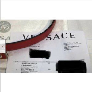 Versace | Accessories | Authentic Nwt Versace Womens Belt Red 9 36 ...